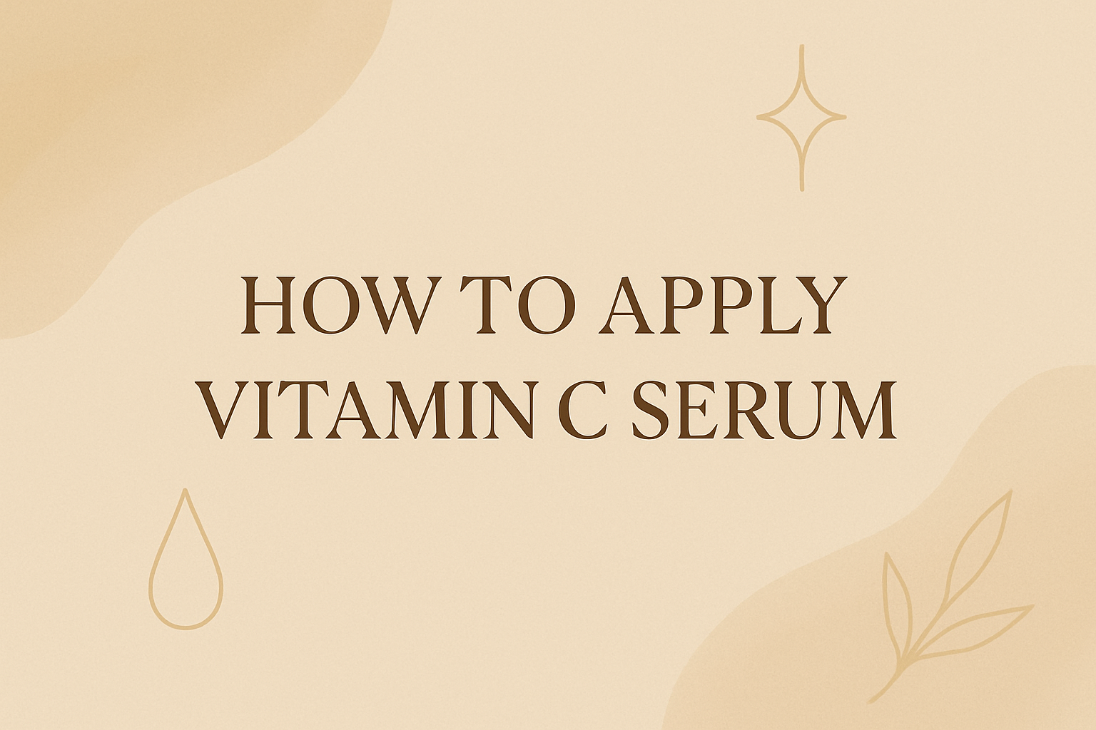 How Do You Apply Vitamin C Serum – L'abu Skin